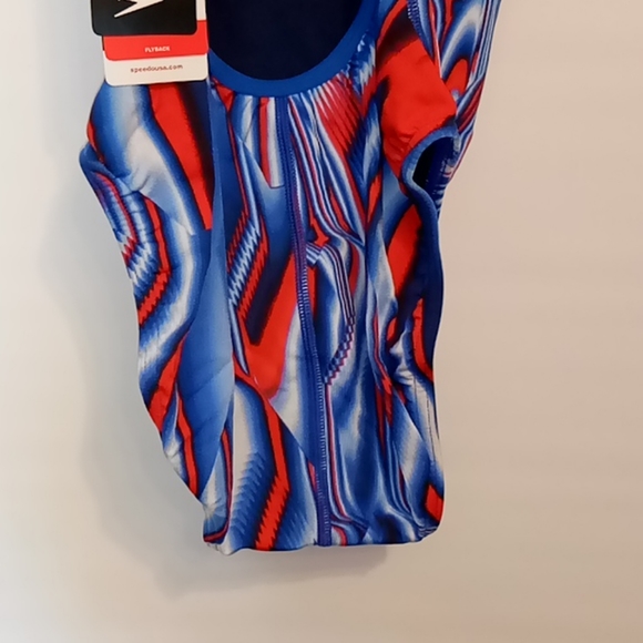 Speedo | Swim | Speedo Redwhiteblue Onepiece Swimsuit 2 Sizes | Poshmark